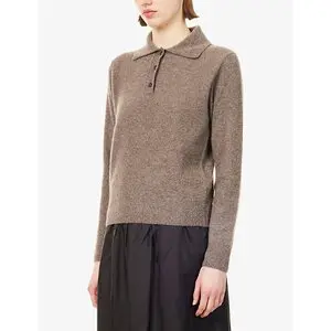 MAISON MARGIELA Four-stitch Knitted Wool Polo Jumper