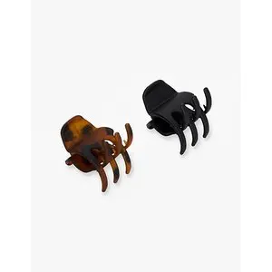 KITSCH Set Of Two Claw Clips - Black