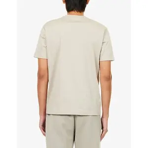 ARNE Mercerised Interlock Cotton-jersey T-shirt - Stone