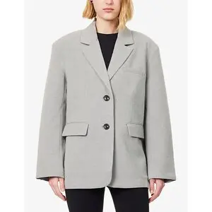 TALA Single-breasted Oversized Woven Blazer