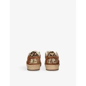 GOLDEN GOOSE Ballstar Suede Trainers - Dk.brn Com