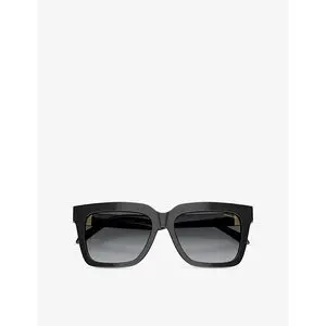 Versace Ve4498 Square-frame Acetate Sunglasses - Black