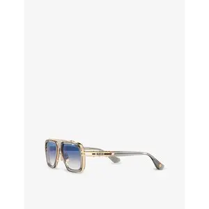 Dita Lxn-evo Acetate Square Sunglasses - Grey