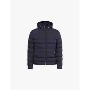 Eleventy Quilted Silk-down Puffer Jacket - Blue