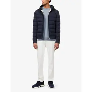 Eleventy Quilted Silk-down Puffer Jacket - Blue