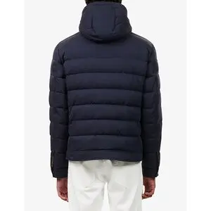 Eleventy Quilted Silk-down Puffer Jacket - Blue