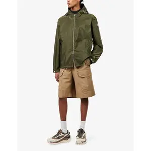 Moncler Logo-charm Cotton Poplin Cargo Shorts - Tan