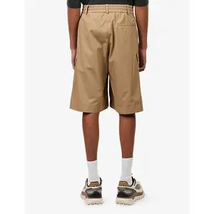 Moncler Logo-charm Cotton Poplin Cargo Shorts - Tan