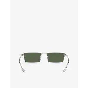 Ray-ban Rectangular-frame Metal Sunglasses - Silver