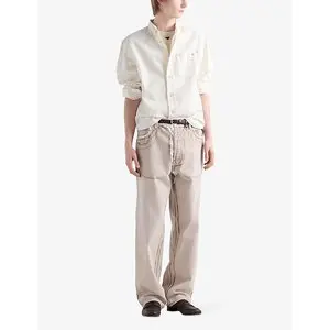 Prada Chambray Cotton-linen Shirt