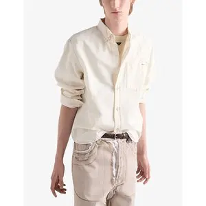 Prada Chambray Cotton-linen Shirt