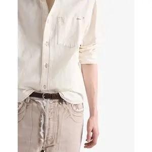 Prada Chambray Cotton-linen Shirt