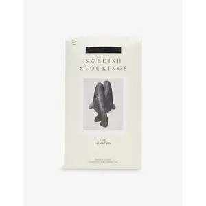 Swedish Stockings Lo Lace 40 Denier Stretch-knit Tights - Black