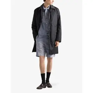 Prada Logo-patch Cotton-gabardine Blouson Jacket