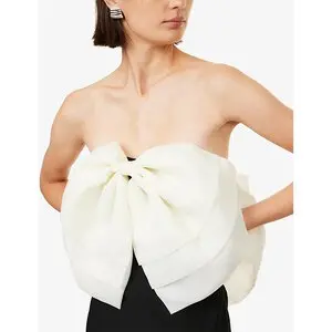 AMY LYNN Oscar Bow-embellishment Knitted Mini Dress - Mono
