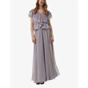 LEEM Woven Maxi Skirt