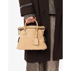 MAISON MARGIELA Soft 5ac Mini Suede Top Handle Bag