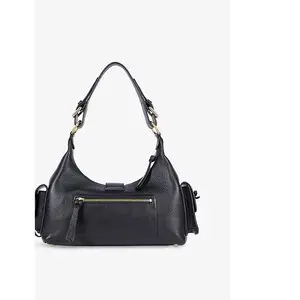 The Kooples Amelia Multi-pocket Leather Shoulder Bag - Black