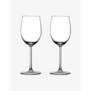 NUDE Vintage Crystal White Wine Glasses Set Of Two - Clear