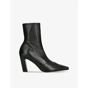 Khaite Nevada Leather Ankle Boots