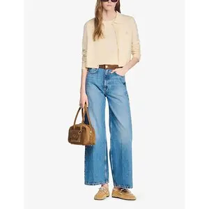 Sandro Fine-knit Wool And Cashmere Cardigan