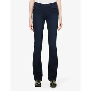 Paige Manhattan Bootcut Slim-fit High-rise Stretch Denim Jeans