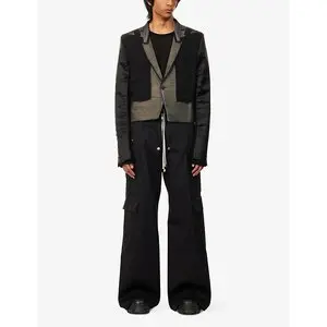 Rick Owens Flared Cargo Trousers - Black
