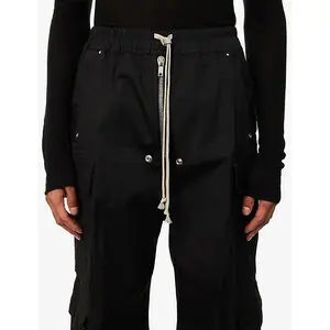 Rick Owens Flared Cargo Trousers - Black