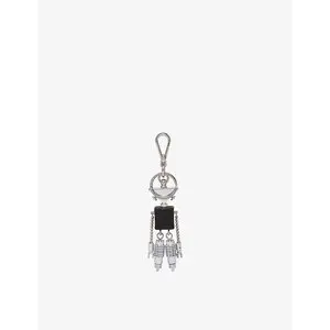 Prada Robot Saffiano Leather Keychain Charm