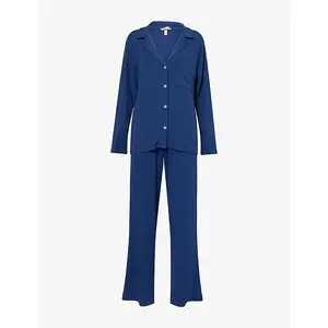 Eberjey Gisele Ribbed Stretch-woven Pyjama Set