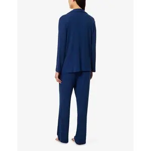 Eberjey Gisele Ribbed Stretch-woven Pyjama Set