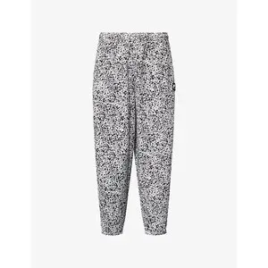 Nike Graphic-print Straight-leg Woven Trousers