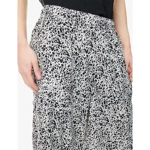 Nike Graphic-print Straight-leg Woven Trousers