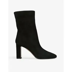 AQUAZZURA Manzoni Suede Heeled Ankle Boots