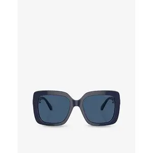 SWAROVSKI Sk6001 Square-frame Sunglasses - Blue