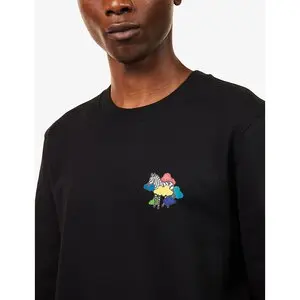 Paul Smith Zebra-logo Cotton-jersey Sweatshirt
