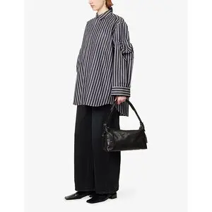 Sacai Belted Barrel-leg Denim Jeans