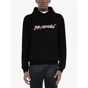 The Kooples Logo-print Cotton-jersey Hoodie