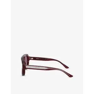 FERRARI Aviator-frame Acetate Sunglasses