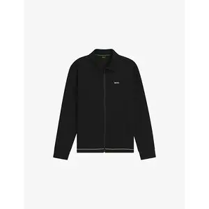BOSS Logo-embroidered Cotton-blend Tracksuit Top