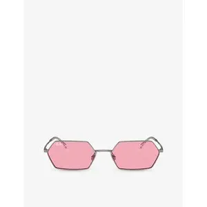 Ray-ban Irregular Metal Sunglasses - Silver