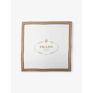 Prada Printed Silk-twill Scarf