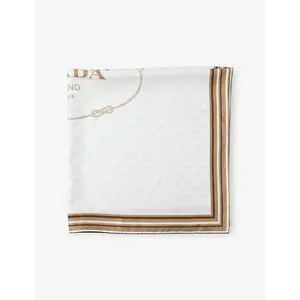 Prada Printed Silk-twill Scarf