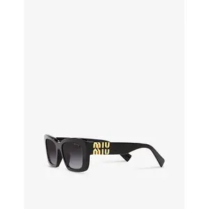 Miu Miu Ps 54ys Rectangle-frame Sunglasses