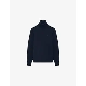 The Kooples Logo-embroidered Rollneck Wool Jumper