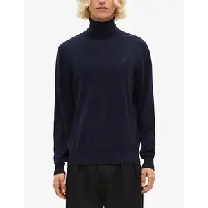 The Kooples Logo-embroidered Rollneck Wool Jumper