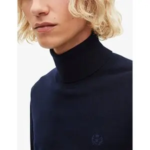 The Kooples Logo-embroidered Rollneck Wool Jumper