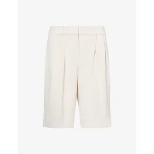 Stylein Pressed-pleat Crepe Shorts