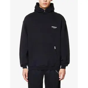 REPRESENT Owners' Club Graphic-print Relaxed-fit Hoodie - Black