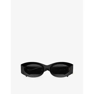Miu Miu Oval-frame Sunglasses - Black
